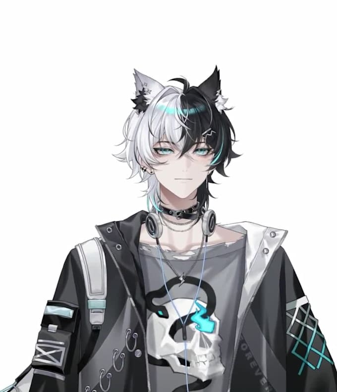 Craft live2d anime vtuber model,rig,vrchat, pngtuber,vroid,oc,kitsune ...