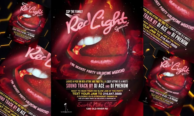 Create motion animated party event product sports flyer video motion ...