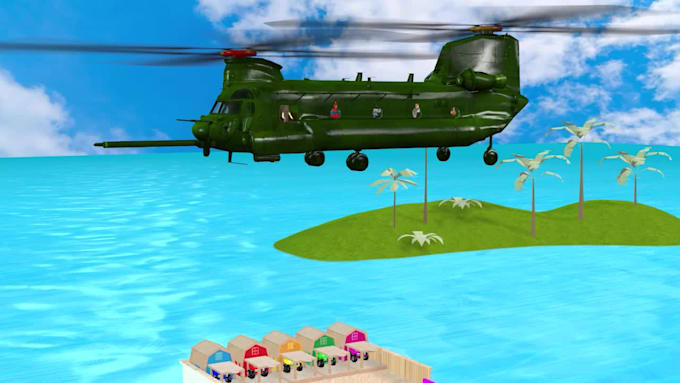 Do 3d cartoons for kids fountain crossing games by Junaiddilawa618 | Fiverr