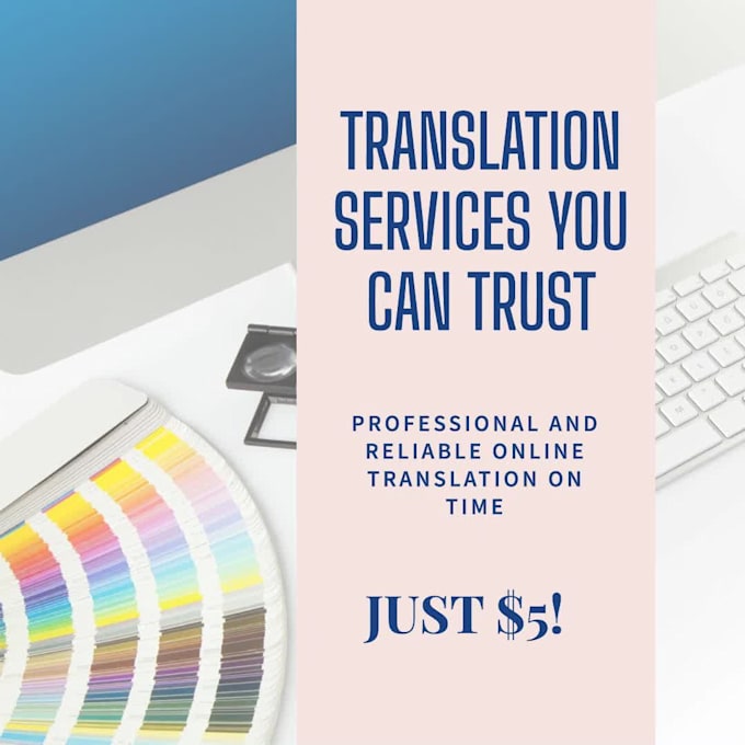 Offer high quality translation services on time by Mohish_j_nair | Fiverr