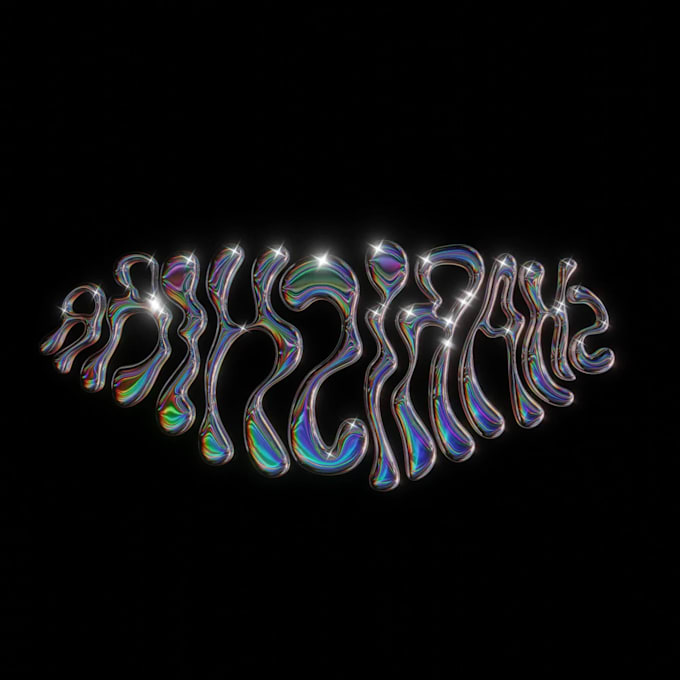 Chrome text animation, chrome lettering, 3d chrome animation by Densev ...