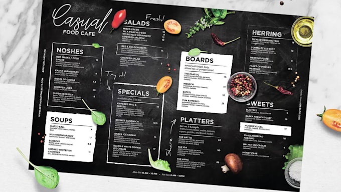 Do modern menu design restaurant menu or food menu in 12 hrs by ...