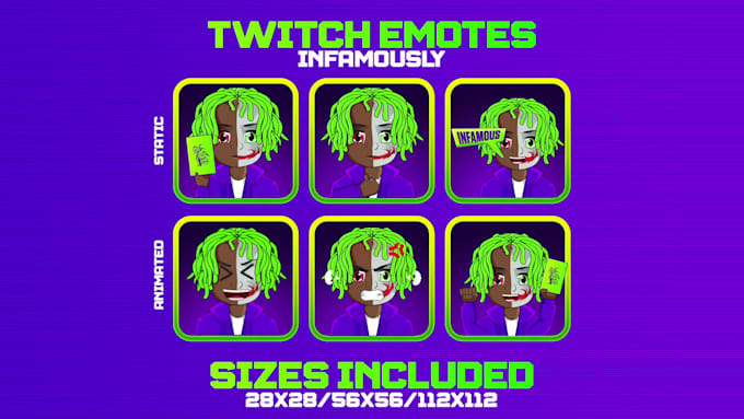 Create custom emotes for twitch and kick by Sadia_agfx | Fiverr