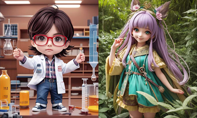 Create beautiful custom chibi based on your preferences by Aacamir | Fiverr