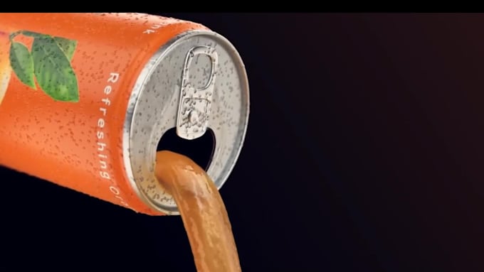 Do 3d beverage animation, 3d drink animation, soda energy 3d cgi 3d ...