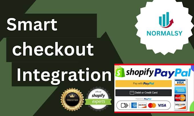 Integrate paypal credit debit payment gateway smart button by Normalsy | Fiverr