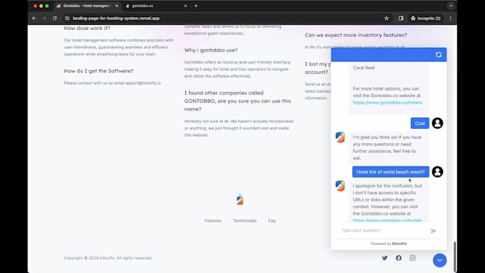 Do customized ai chatbot powered by flowise, openai, langchain, or chaindesk by Rafser01 | Fiverr
