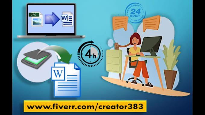 Transcribe text from image or scanned documents in 4 hrs by Creator383 ...