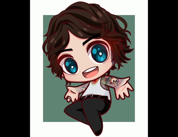 Draw anime chibi for profile photos by Akazart | Fiverr