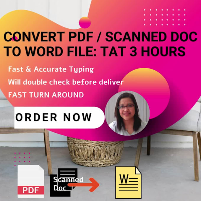 Convert your pdf or scanned document into word quick turnaround 3 hours ...