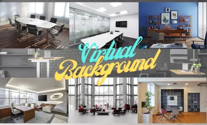 Creative zoom virtual backgrounds with your logo by Furqan_oficial | Fiverr