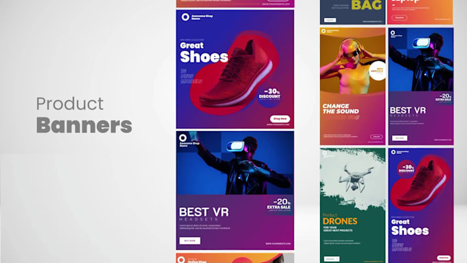 Design product banner , product showcase banners by Ajdesigns4 | Fiverr