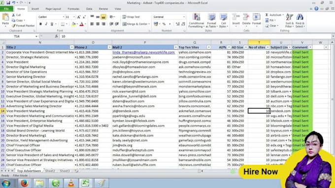 Do data entry typing work, copy paste job, image to excel, google sheet cleaning by Isranjahan ...