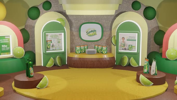 Crafting a stunning 3d booth design by Artplepie18 | Fiverr