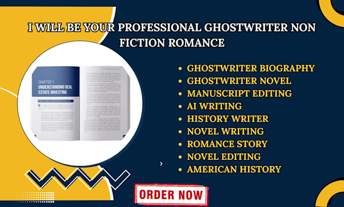 Ghostwrite do writer design format non fiction romance ghostwriter ...
