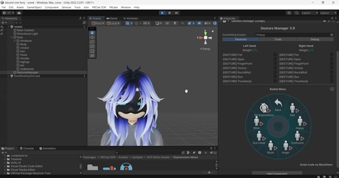Create vrchat avatar furry vr character anime vrc avatar nsfw 3d model ...