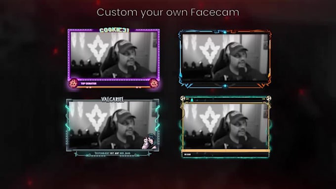 Create animated facecam webcam for kick, streamer, twitch, youtube by ...