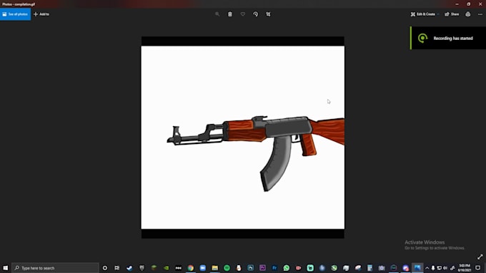 Make gun gifs in my art style by Bloodhunter2210 | Fiverr