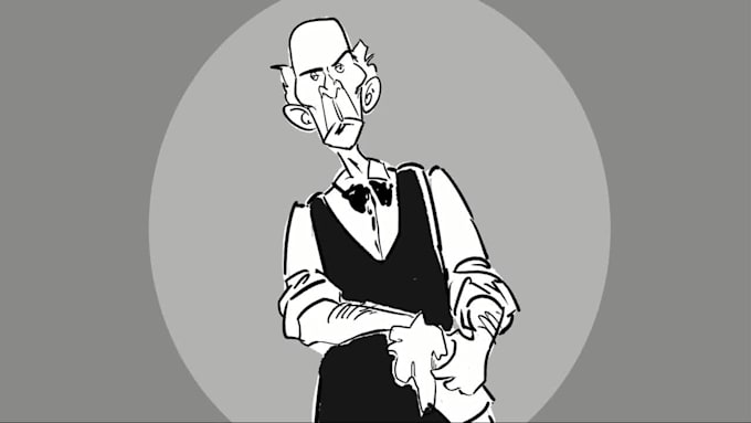 Create a simple cartoon 2d animated gif by Fofart6w | Fiverr