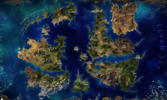 Do fantasy battle map world cartography city rpg regional medieval game ...