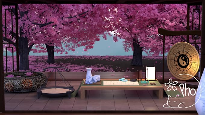 Make static or animated vtuber background by Saltymoochi | Fiverr