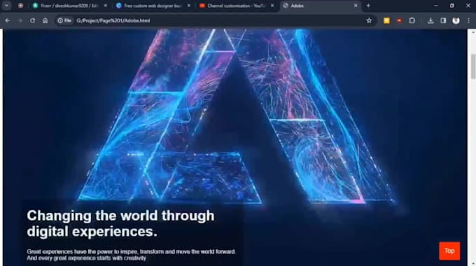Develop a website in html, css, javascript by Diveshkumar9209 | Fiverr