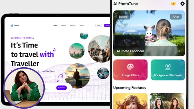 Create an appealing figma website design by Moon_light33 | Fiverr