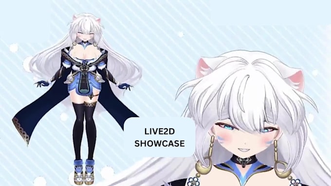 Draw and rig cute 2d vtuber avatar, live2d vtuber, live2d rigging ...