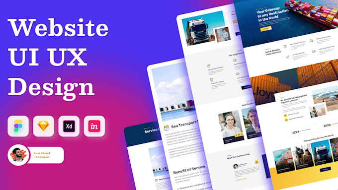 Create website ui design, landingpage ui ux design, ui, ux, ui ux design by Ux_asim | Fiverr