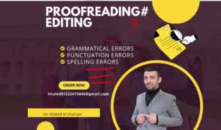 Proofread and copyedit your content by Khaledadel2023 | Fiverr