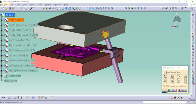 Do professional 3d cad models and assemblies using catia v5 by Zammam | Fiverr