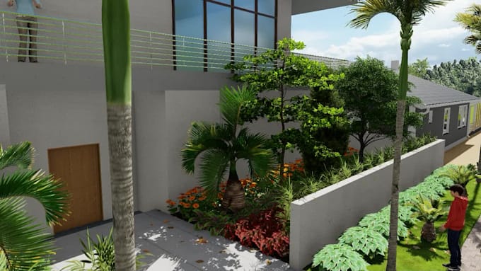 Make a 3d visualization to your landscape design by Seventy_one71 | Fiverr