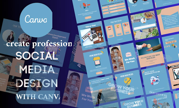 Send 30 business development instagram post templates by Hamidjor | Fiverr