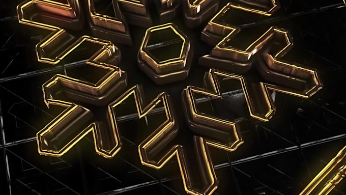 Create metallic gold silver 3d logo intro animation video by ...
