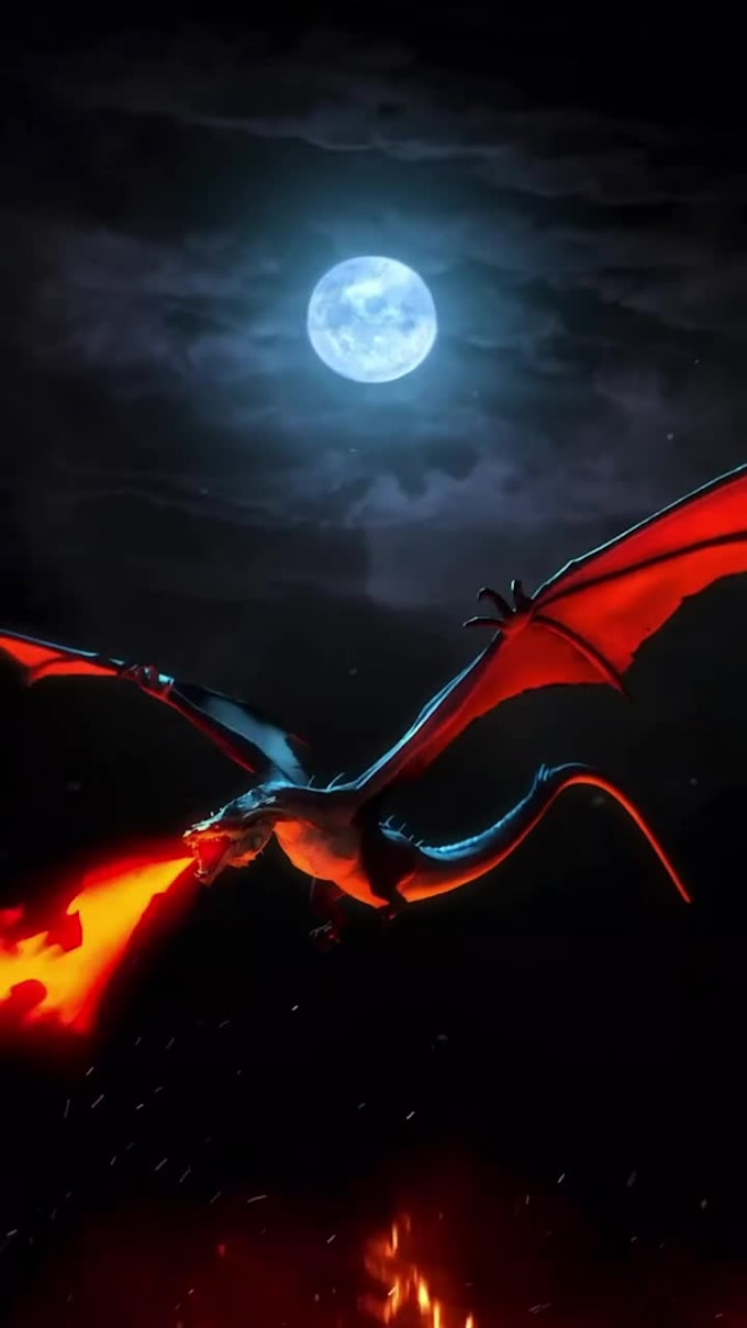 Do realistic 3d dragon animation, cgi 3d animal design, 3d flying ...