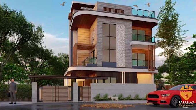 Make 3d view or elevation of your building by Sohail800 | Fiverr