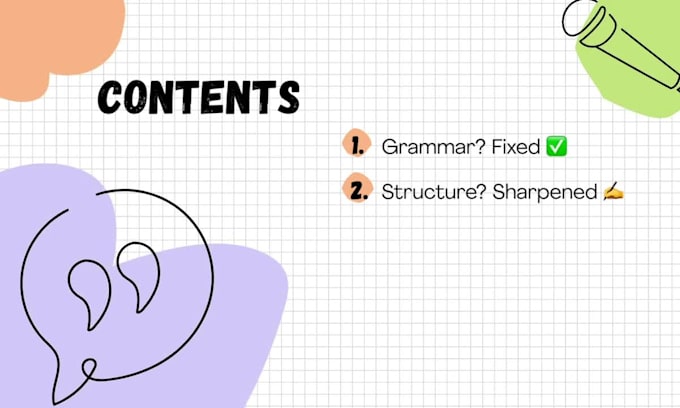 Proofread, line edit, and polish your grammar, spelling, and ...