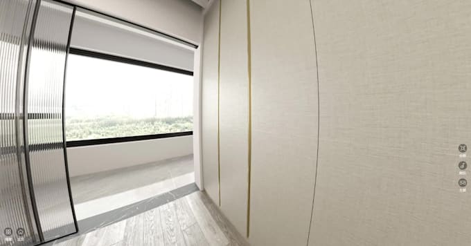 Design interior in 360 virtual staging,360 panorama apartment, house ...