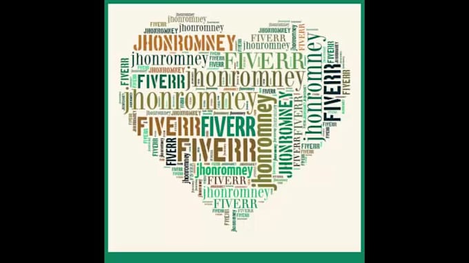 Design an amazing words in a word art by Jhonromney | Fiverr