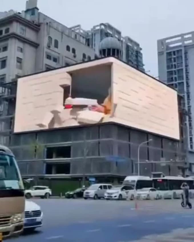 3d billboard animation, 3d cgi animation, 3d anamorphic animation, 3d ...