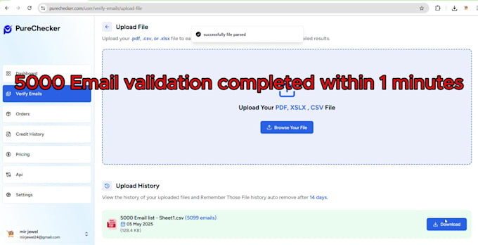 Fast and accurate bulk email validation service clean your email list now by Hasnainahamed18 ...