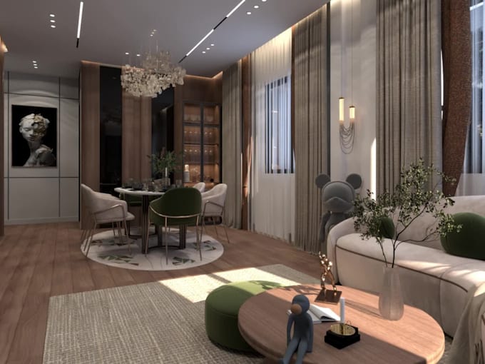 Custom interior design for modern spaces by Dinasalah25 | Fiverr