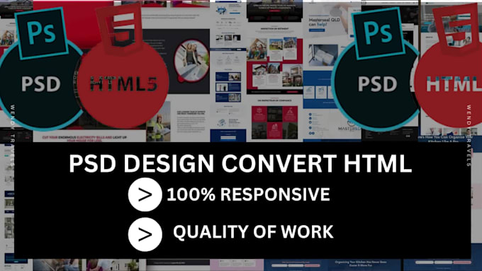 Psd to html responsive page by Qadeerdeveloper | Fiverr