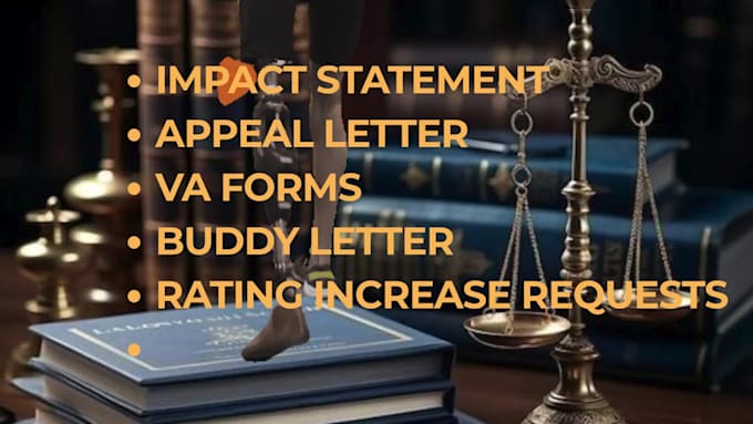 Write a winning va disability claim, nexus letter, buddy letter for ...