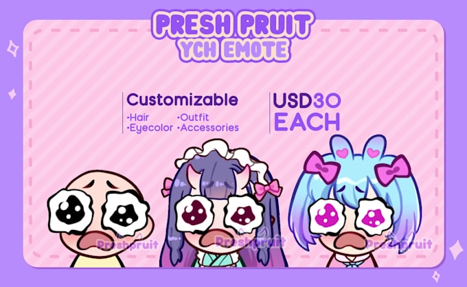 Draw an animated ych gonna cry emote with your character by Preshpruit ...