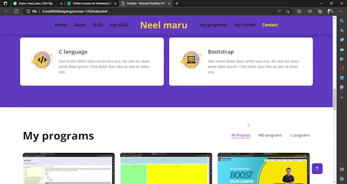 One page website for you by Neel_maru | Fiverr