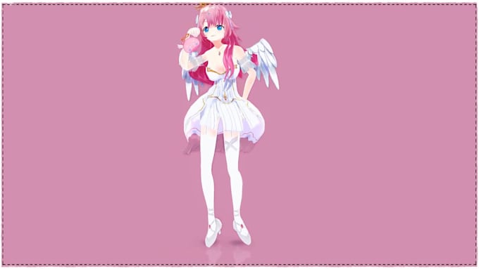 Do a 3d model for vtuber, vrchat and mmd from 2d artwork by Xsnowcherry | Fiverr