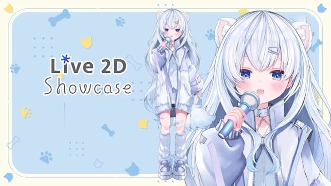 Draw custom png tuber model vtuber anime character live2d vtuber model ...