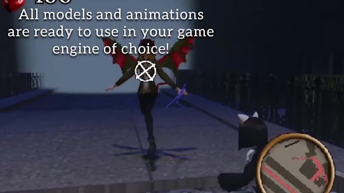 Model, rig and animate a 3d low poly ps1 n64 or psx style character by ...