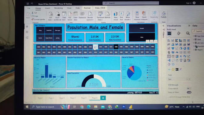 Make dashboard do data analysis, data visualization power bi by ...